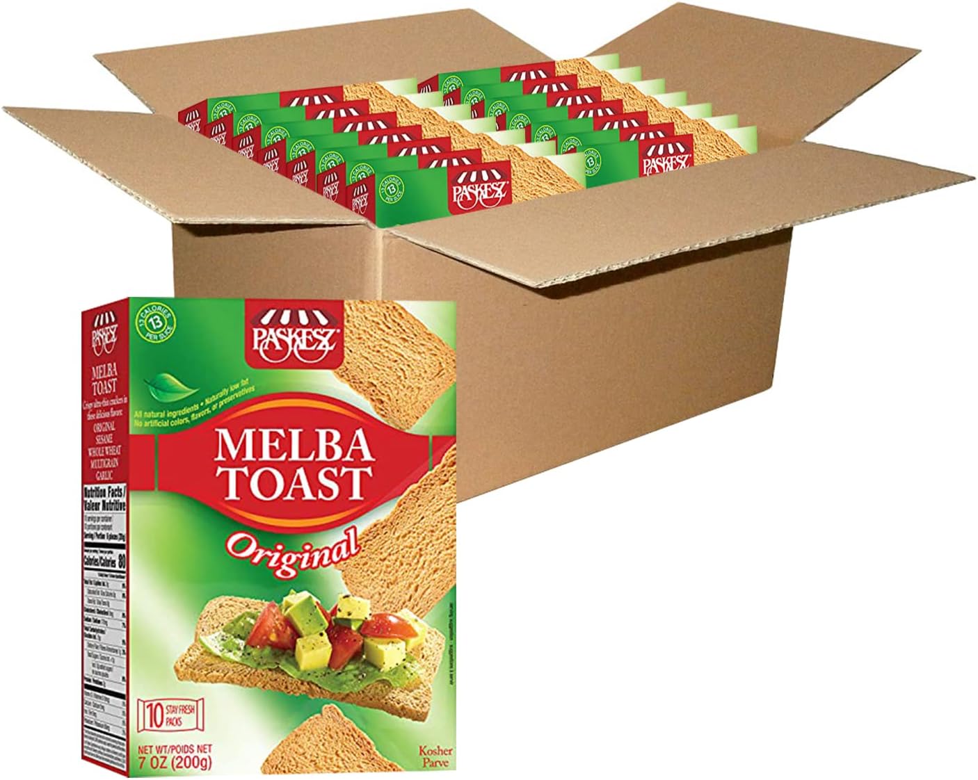 Amazon.com: Only Kosher Candy Melba Toast Flatbread Crackers Classic ...