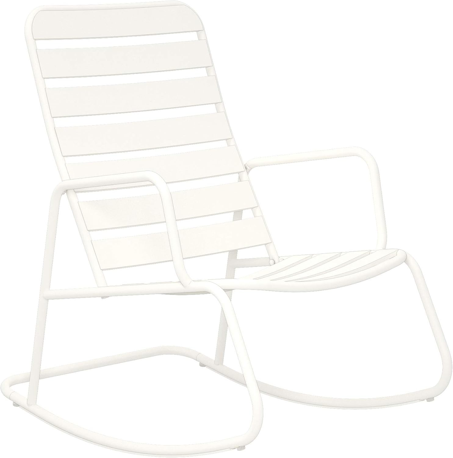 Novogratz Roberta Outdoor Rocking Chair, White : Amazon.co.uk ...