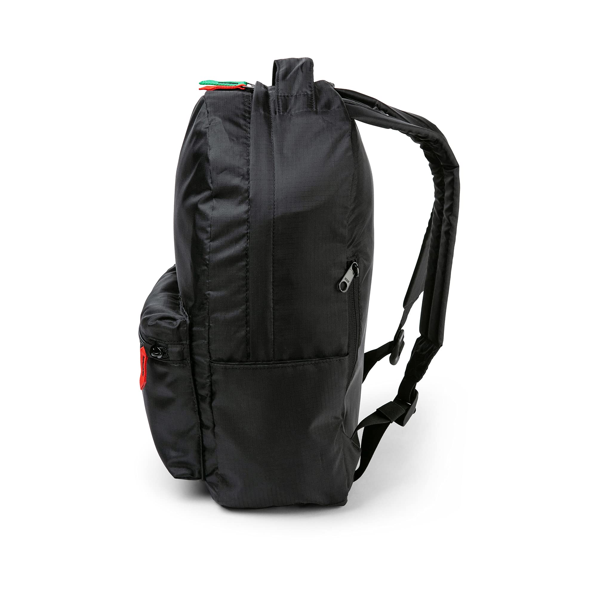Buy Kickers 20L Ripstop Black School Backpack With Laptop Pocket And ...