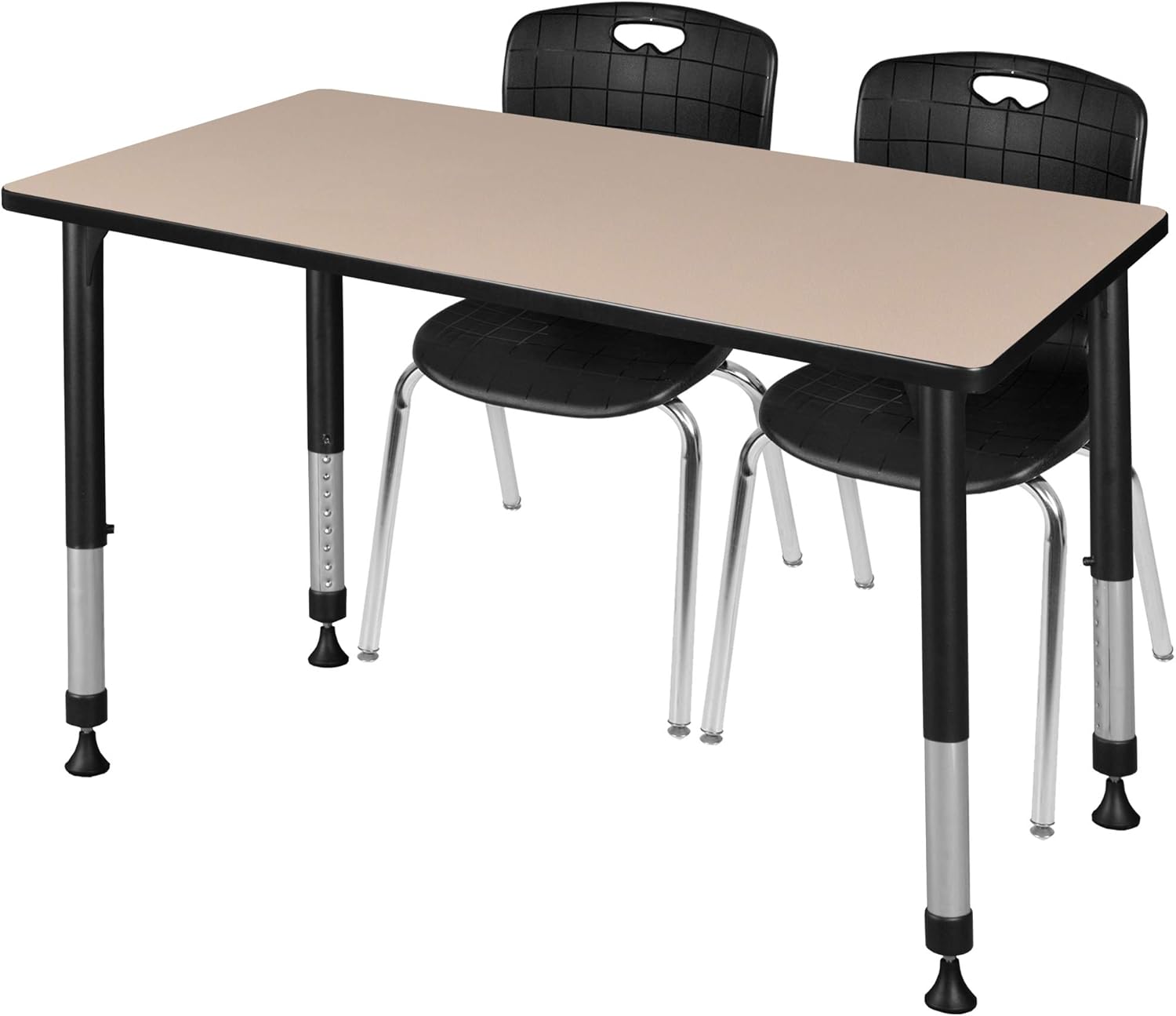 Amazon.com: Regency Kee Height Adjustable Classroom Table Set with two ...