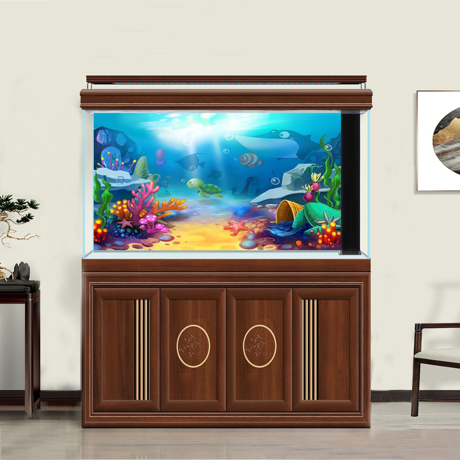 Snapklik.com : Under The Sea Aquarium Background Underwater World ...