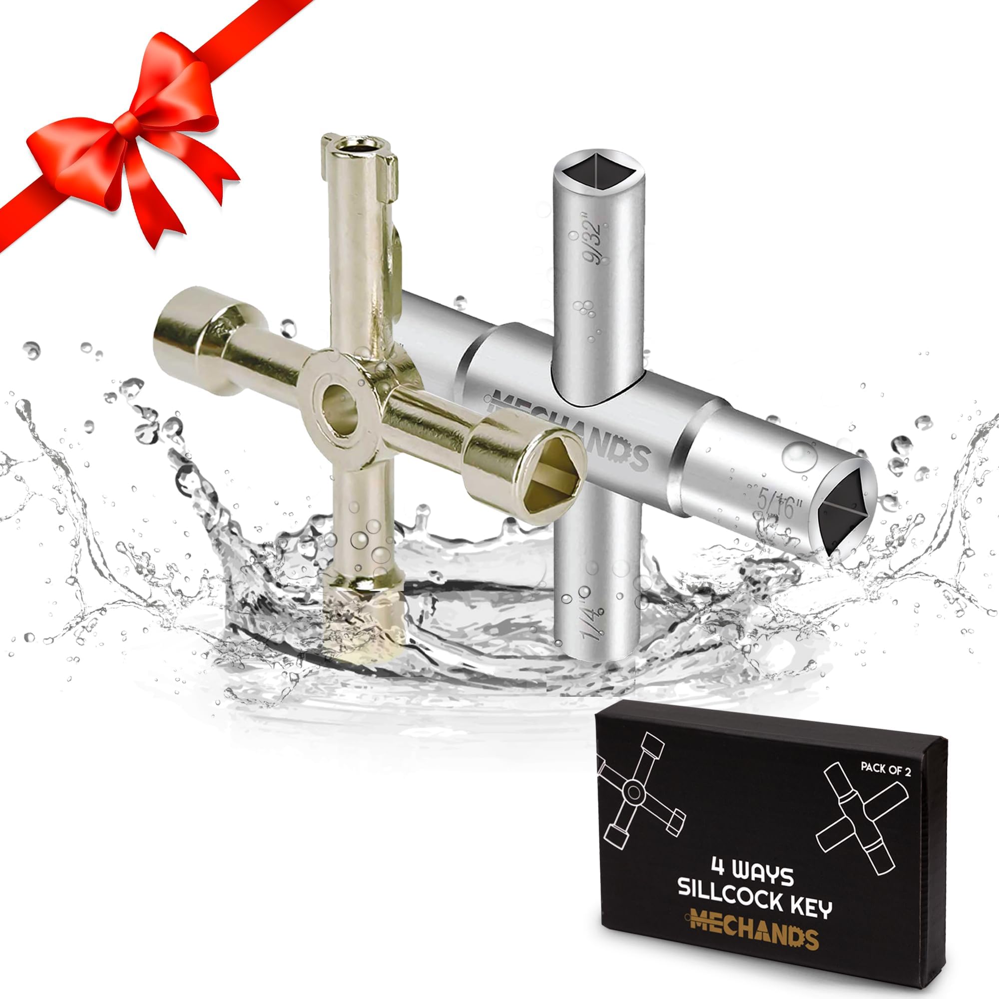 Mardatt 13 Pcs Utility Keys Kit Plumbers Key Tool Set 4 Way Service ...