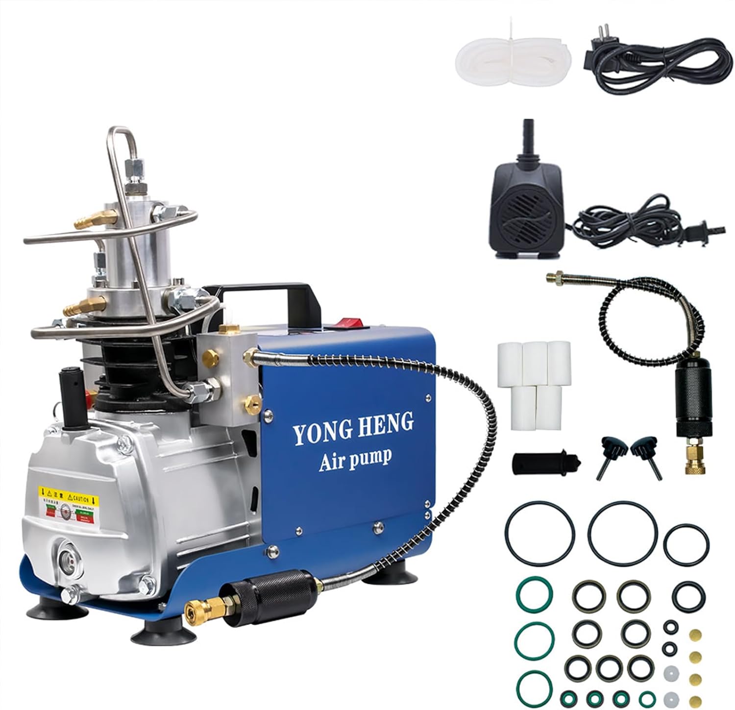 Amazon.com: YONG HENG 4500Psi/30Mpa/ High Pressure Air Compressor Pump ...