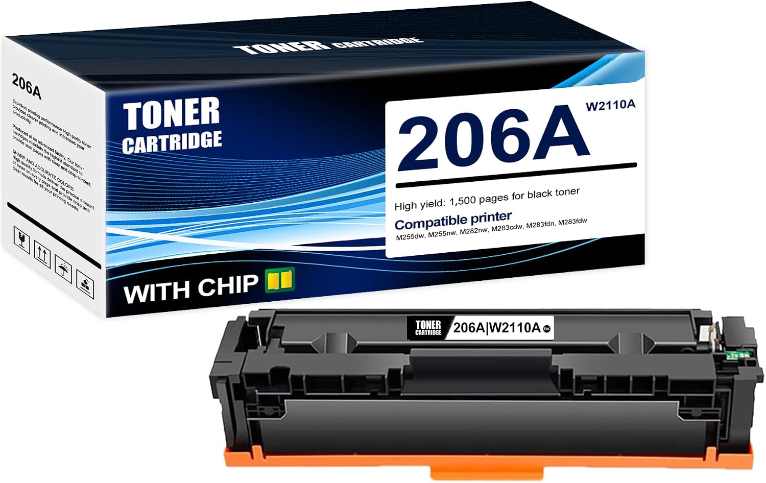 Amazon.com: 1-Pack Black 206A W2110A Toner Cartridge: Compatible 206A ...