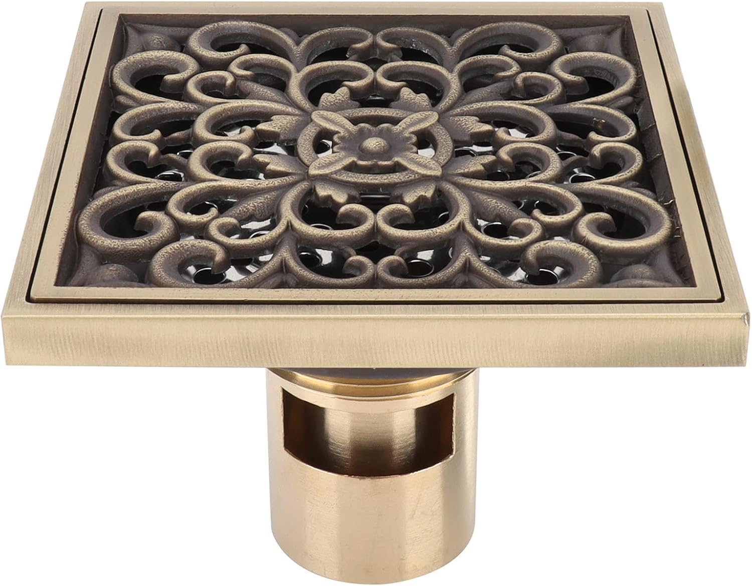 Moofey Champagne Bronze Shower Drain, Square Shower Shroom, Stainless ...