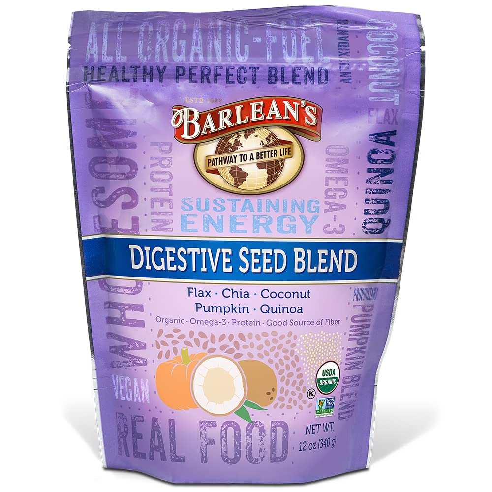 Buy Barlean's Digestive Seed Blend Fiber Supplement with Whole Chia ...