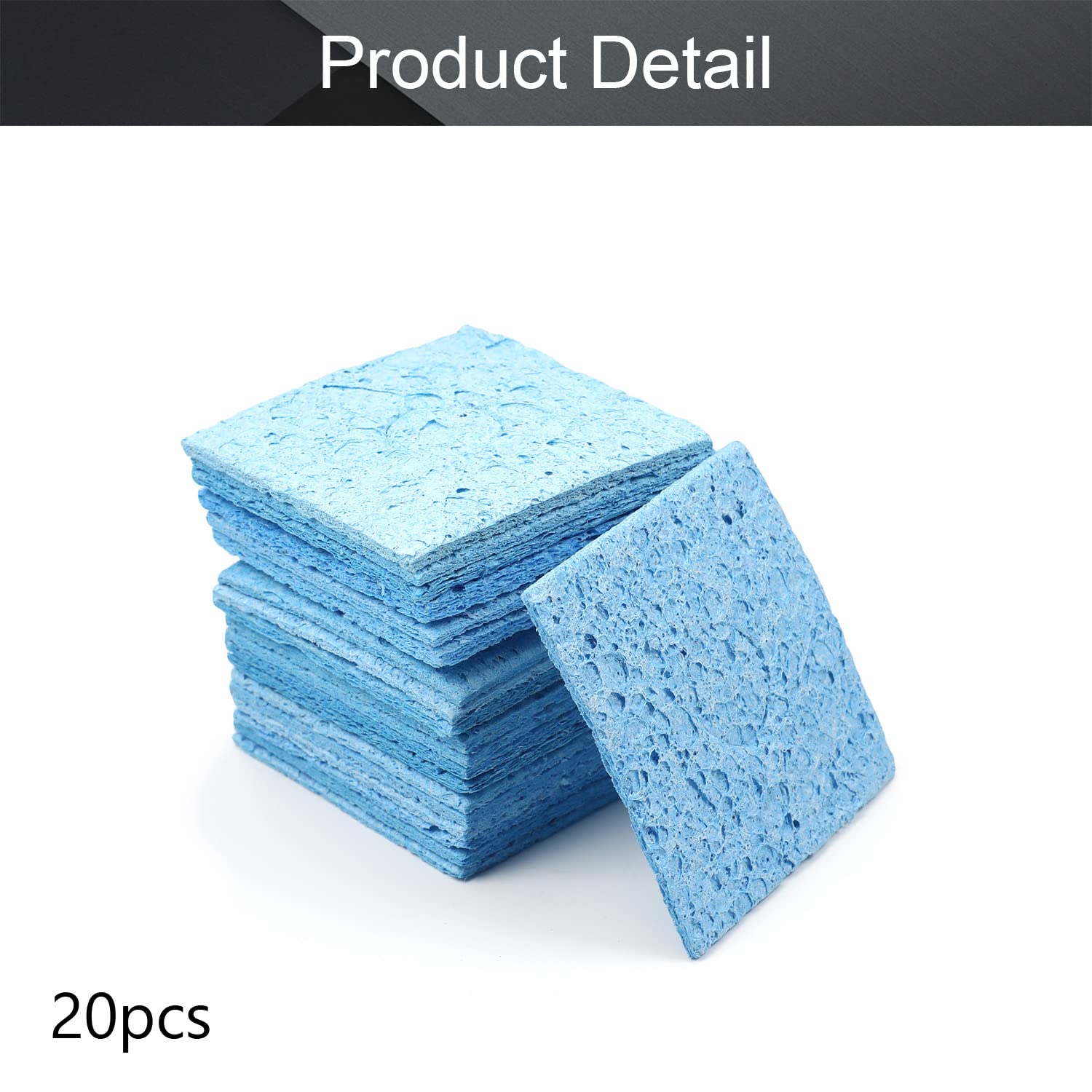 Soldering Sponge 20-Pack S - 60x60x11mm High Temp Cleaning Pads For ...