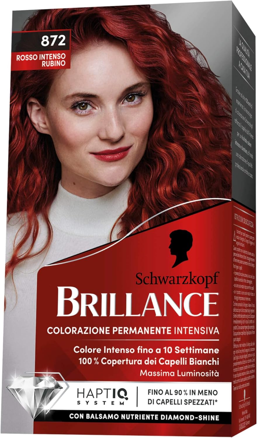 Schwarzkopf, Brillance Permanent Hair Colour, Hair Dye Cream with ...