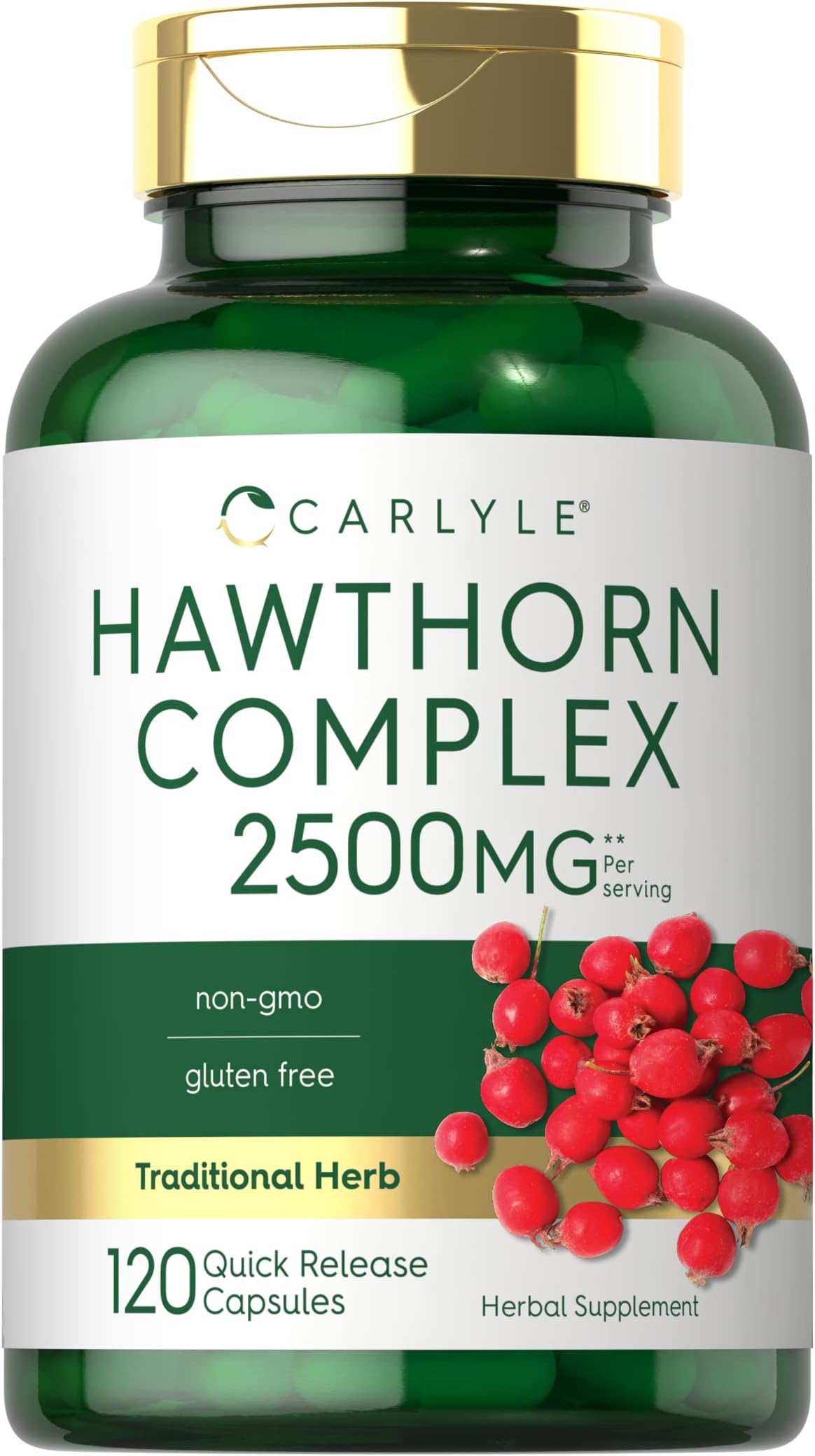Amazon.com: Carlyle Hawthorn Berry Complex 2500mg Capsules | 120 Count ...