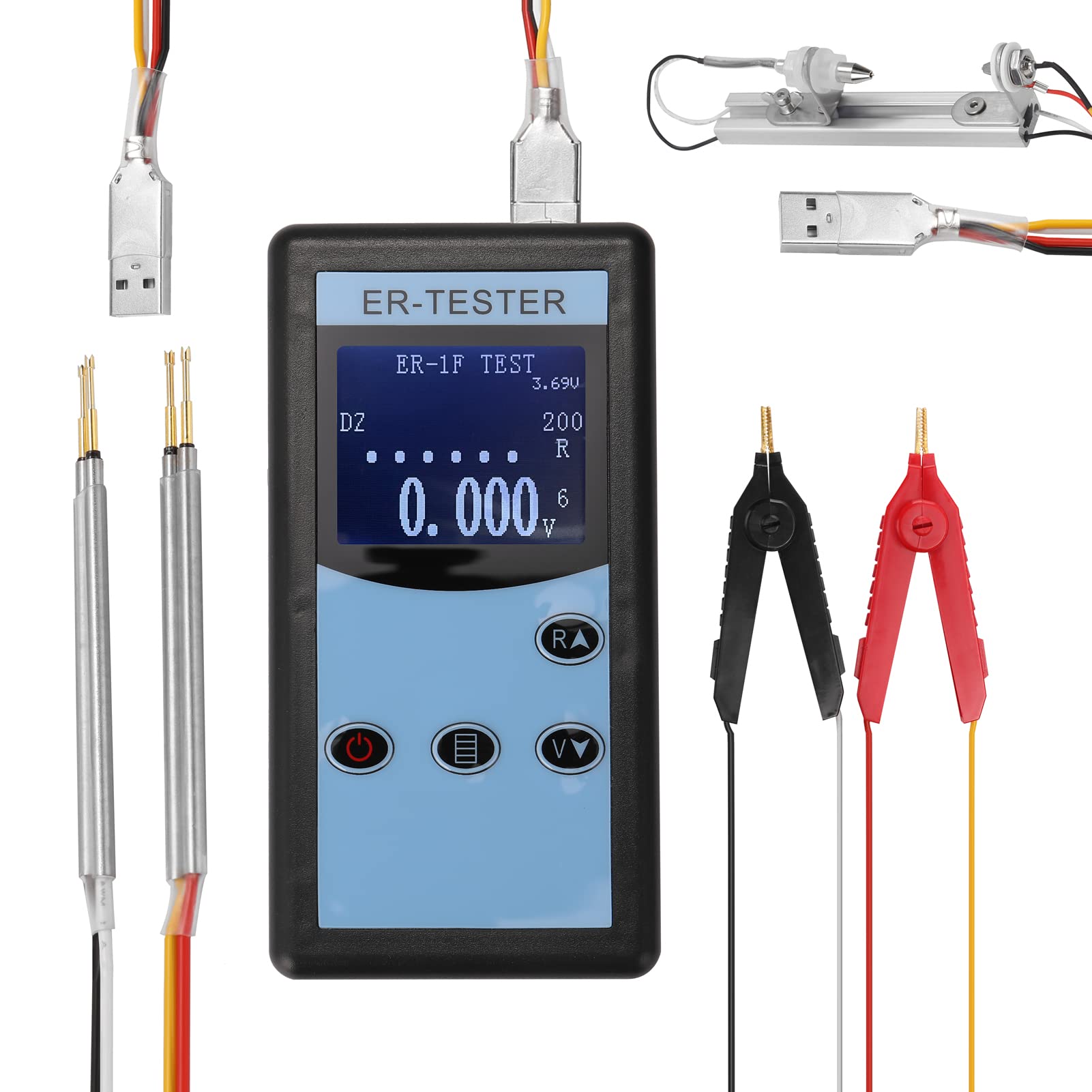 Buy 0.01mΩ~200Ω Battery Internal Resistance Tester Four-Wire Battery ...