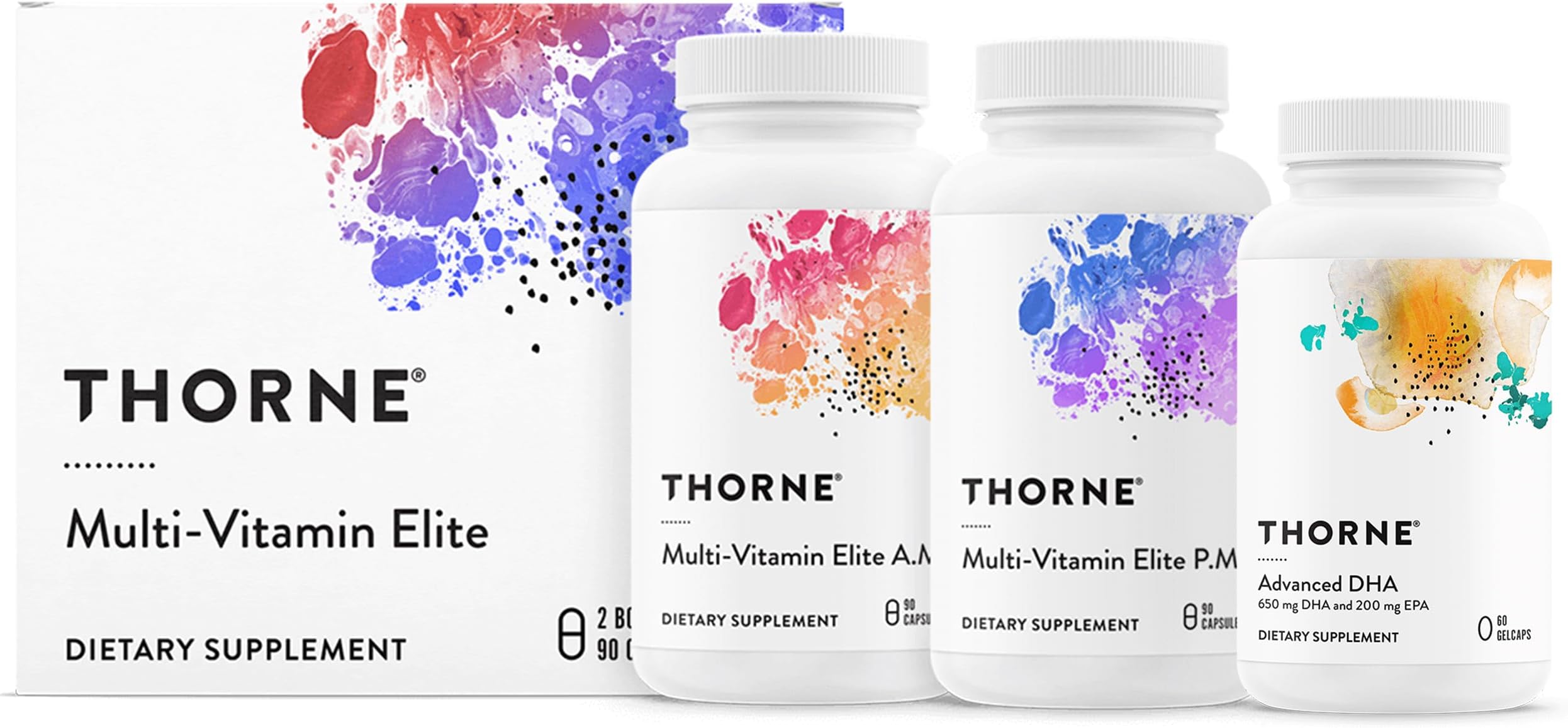 Amazon.com: THORNE - Day & Night Wellness Bundle - Multi-Vitamin Elite ...