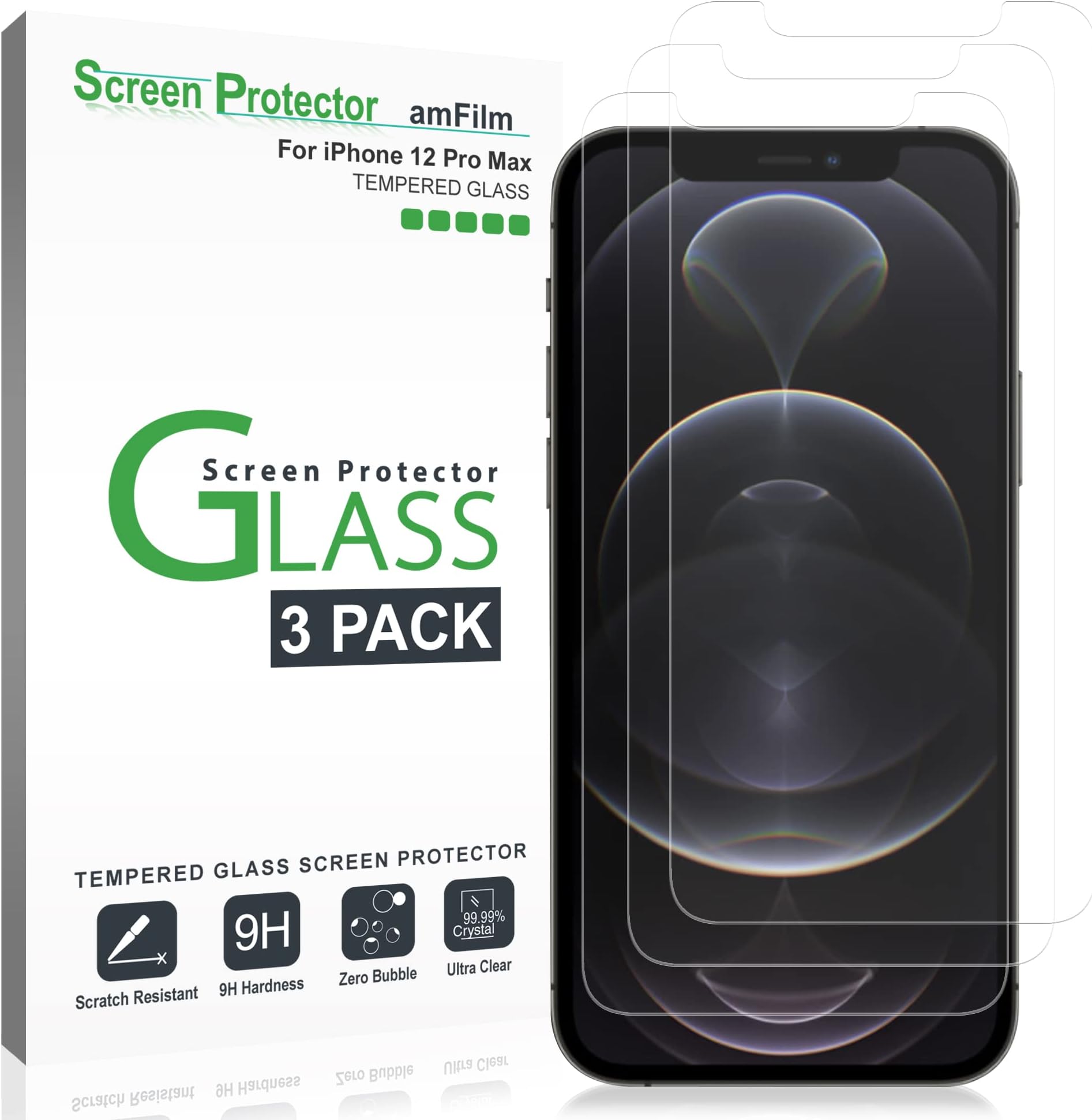 Amazon.com: Belkin UltraGlass iPhone 14 Pro Max Screen Protector - Easy ...