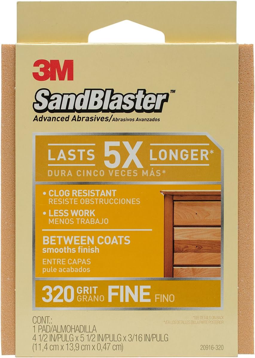 Amazon.com: 3M 20916-320 320 Grit Sandblaster™ Between Coats Sanding ...