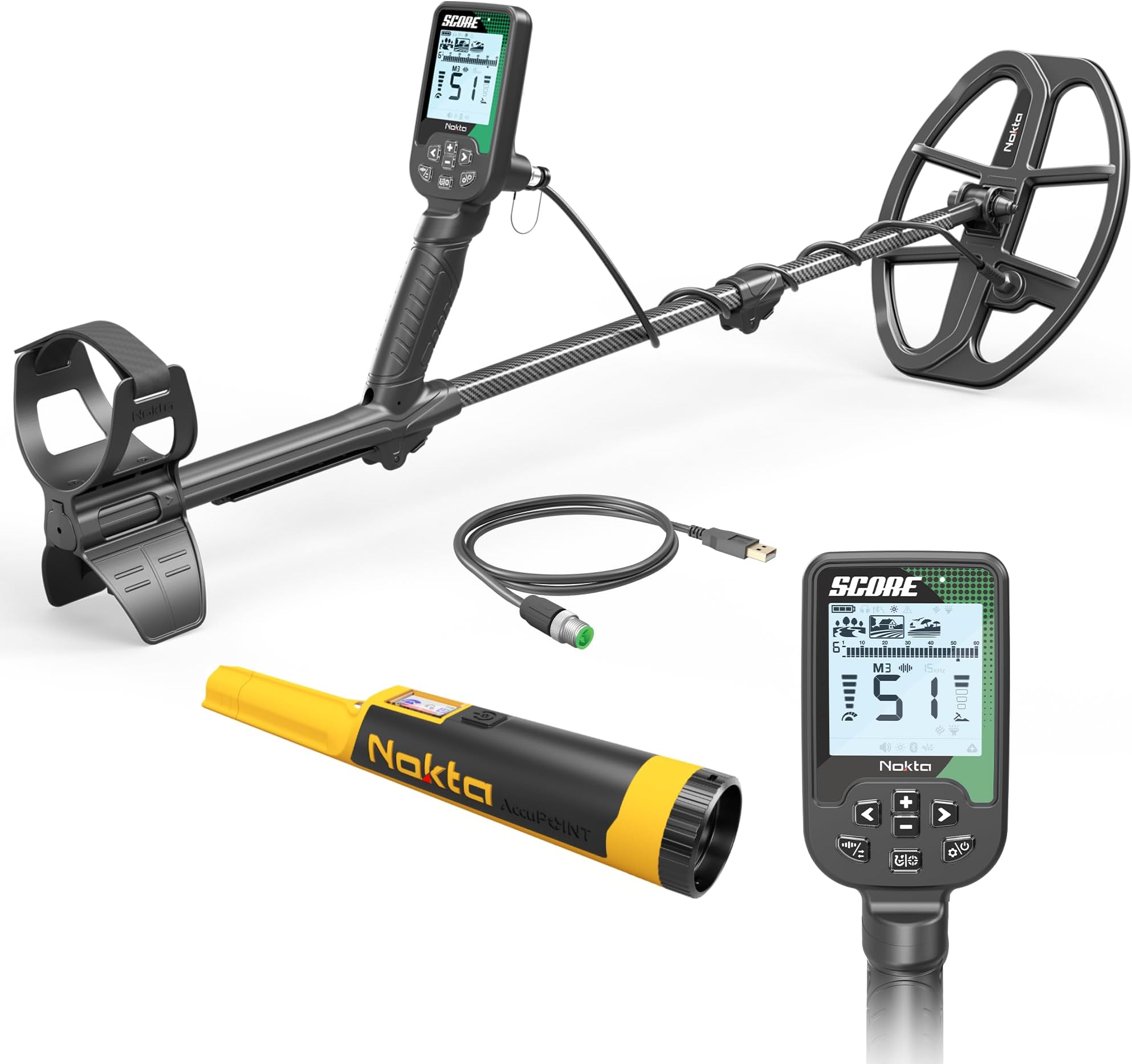 Amazon.com : Nokta Score Metal Detector for Adults - Fully Waterproof ...