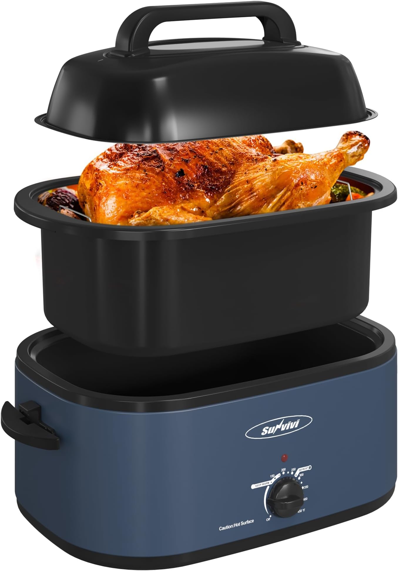 Amazon.com: Oster Roaster Oven with Self-Basting Lid | 22 Qt, Stainless ...