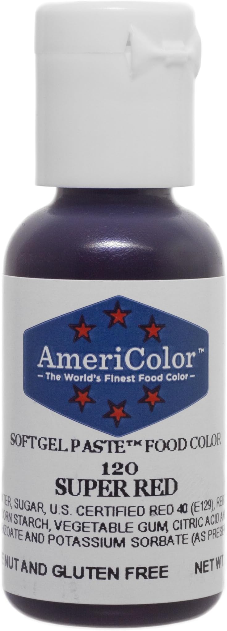 Amazon.com: Americolor Soft Gel Paste Food Color, 4.5-Ounce, Tulip Red ...