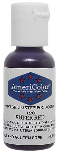 Amazon.com : AmeriColor Super Red Soft Gel Paste, .75oz : Americolor Super Red : Grocery ...