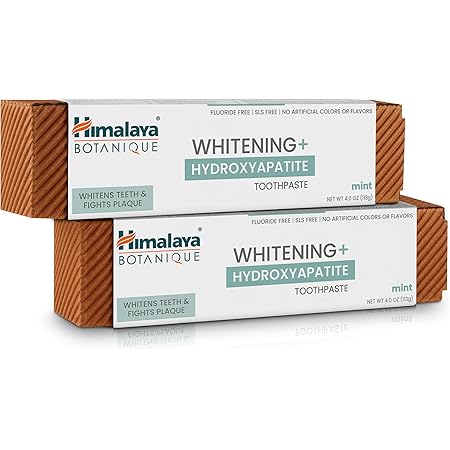 Amazon.com: Himalaya Botanique Whitening + Hydroxyapatite Toothpaste ...