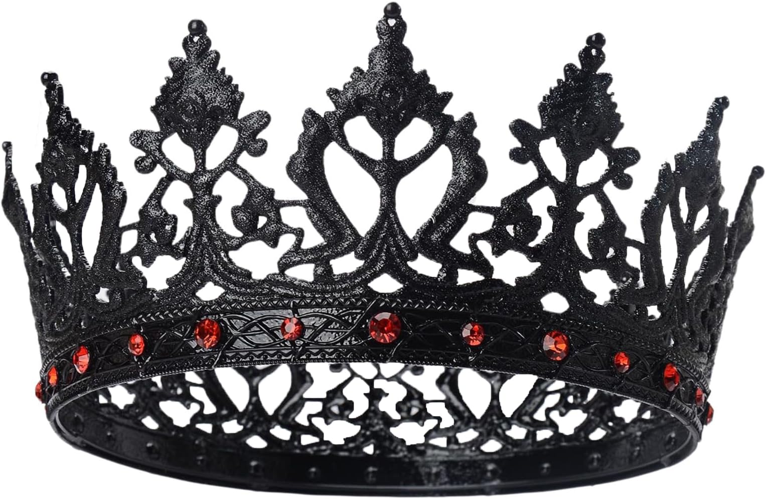 Amazon.com: DcZeRong Black King Crowns Adult Men Birthday King Crown ...