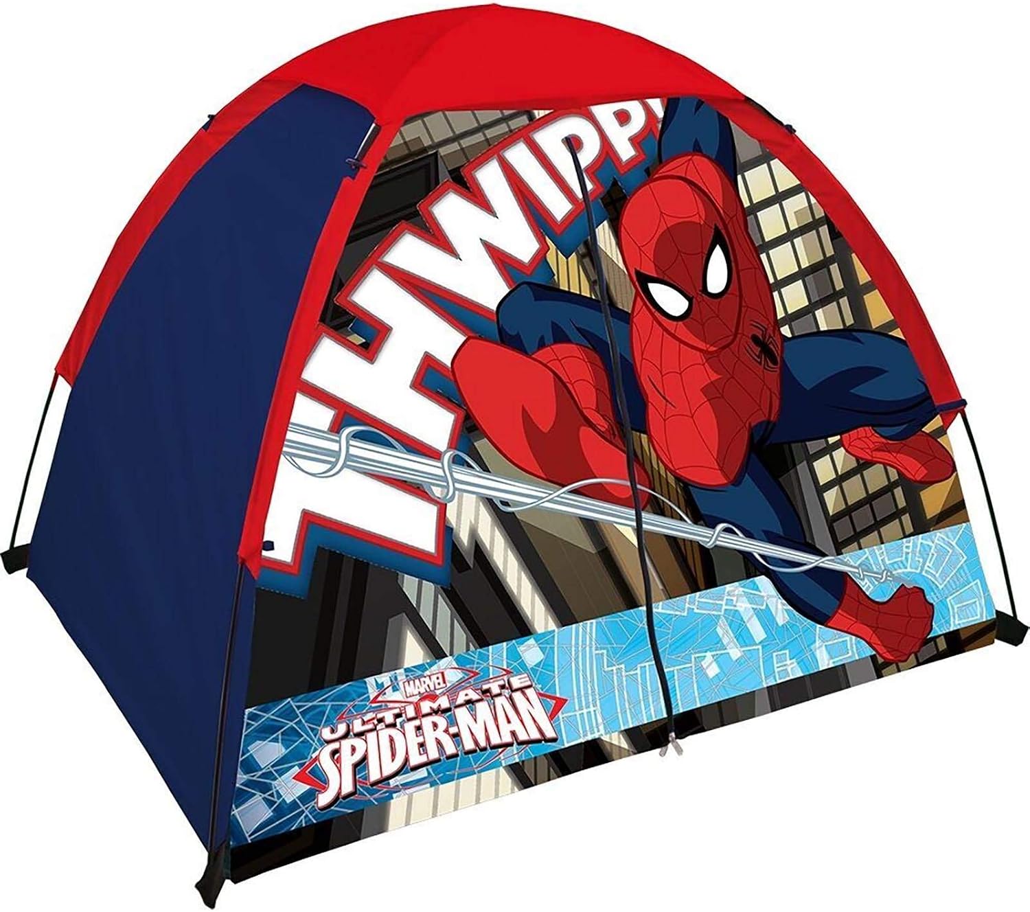 Amazon.com : Spiderman Kid's 2 Pole Dome Tent with Zip T Doors, 4x3 ...