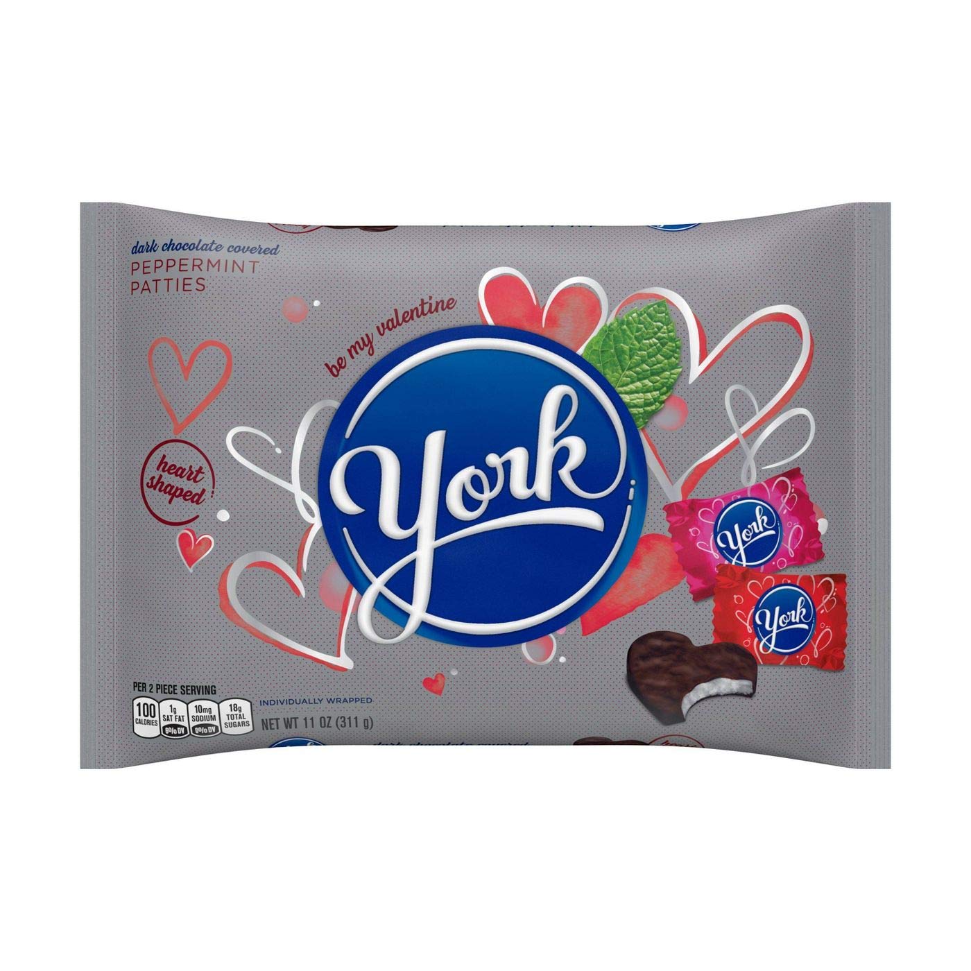 Amazon.com : York Peppermint Hearts, 11-Ounce Bag : Candy Mints ...