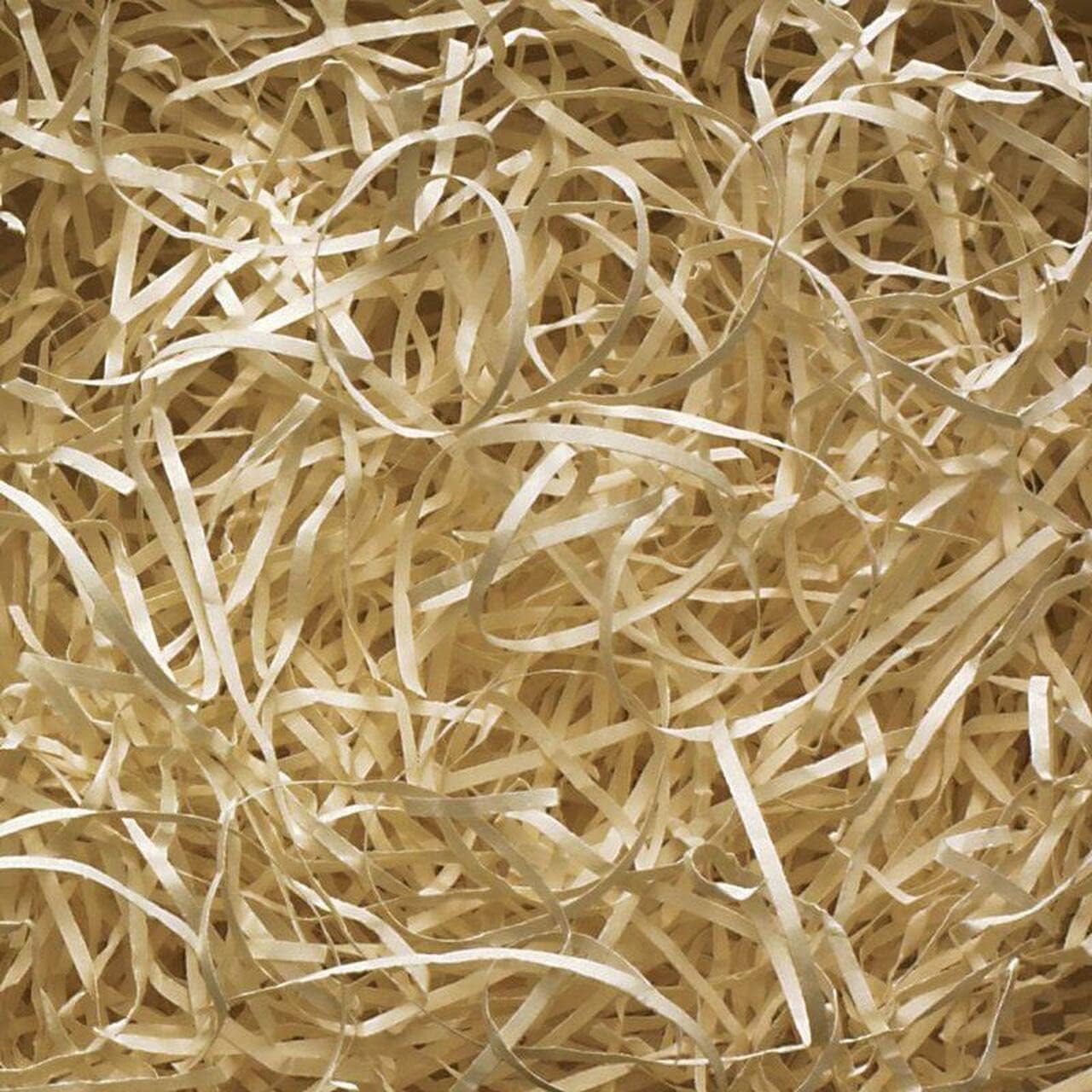 Shredded Paper 1kg - Cream - Gift Hamper Filler Eco Friendly Packaging ...