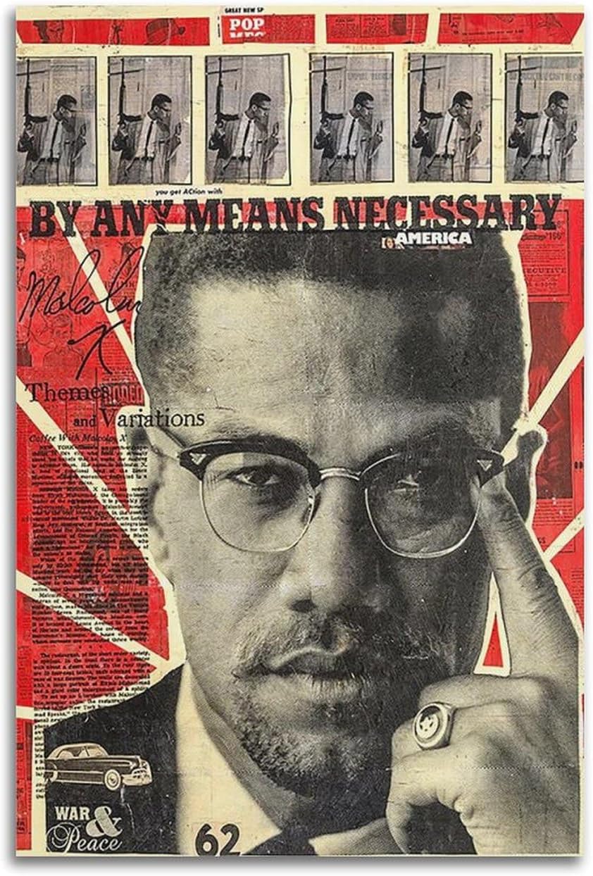 Malcolm X Movie Poster Posters For Room 24x36 Poster Frame Classic ...