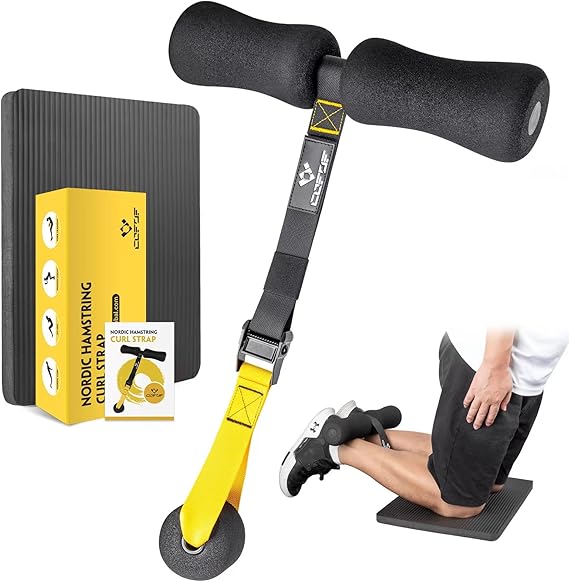 COFOF Nordic Hamstring Curl Strap, Suitable for Leg, Abdomen, and Back ...