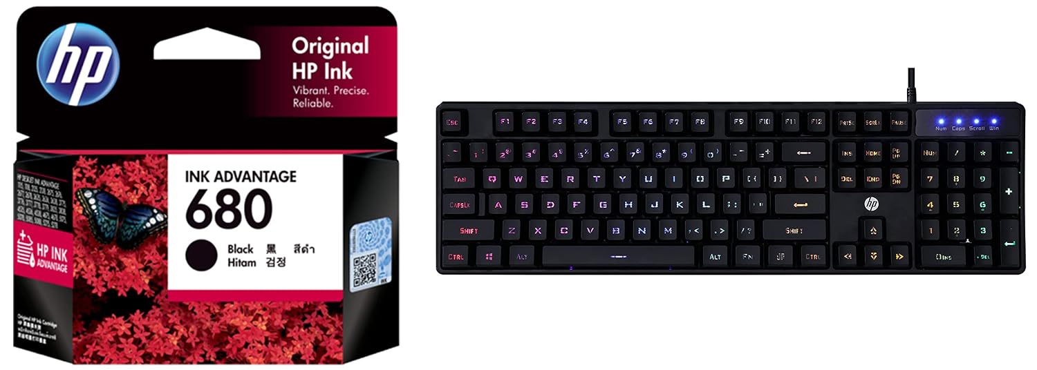 Amazon.in: Buy HP K300 Backlit Membrane Wired Gaming Keyboard with ...