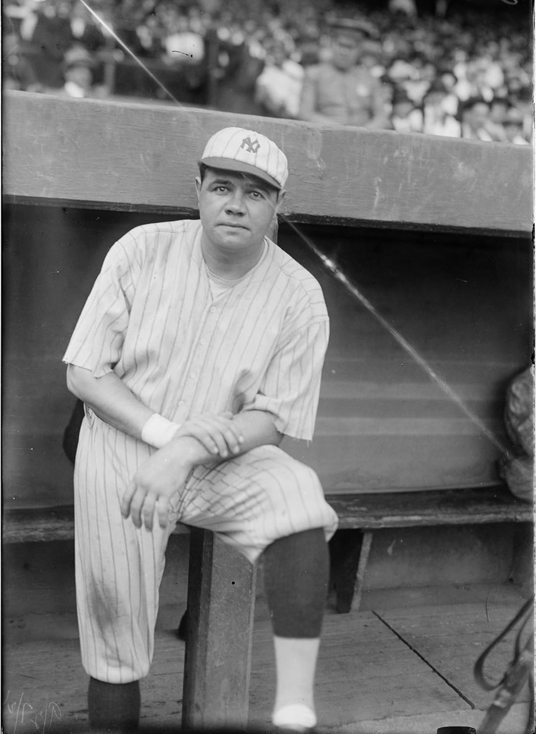 Amazon.com: Babe Ruth Photograph - Historical Artwork from 1921 - (4" x ...
