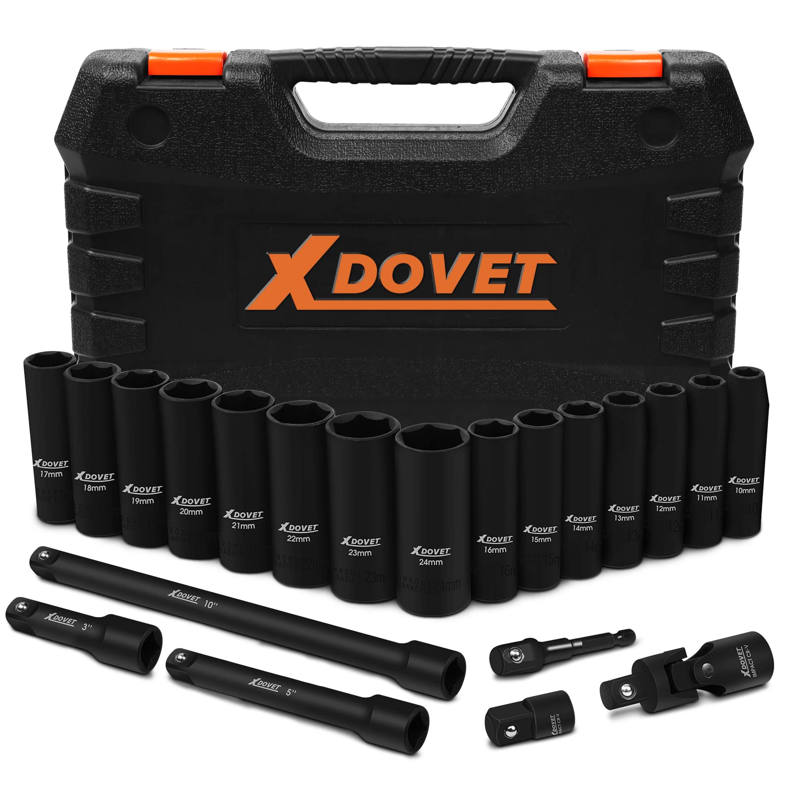 Buy XDOVET 1 2 Inch Impact Socket Set 1 2 Drive Socket Set 21 PCS buy-xdovet-1-2-inch-impact-socket-set-1-2-drive-socket-set-21-pcs
