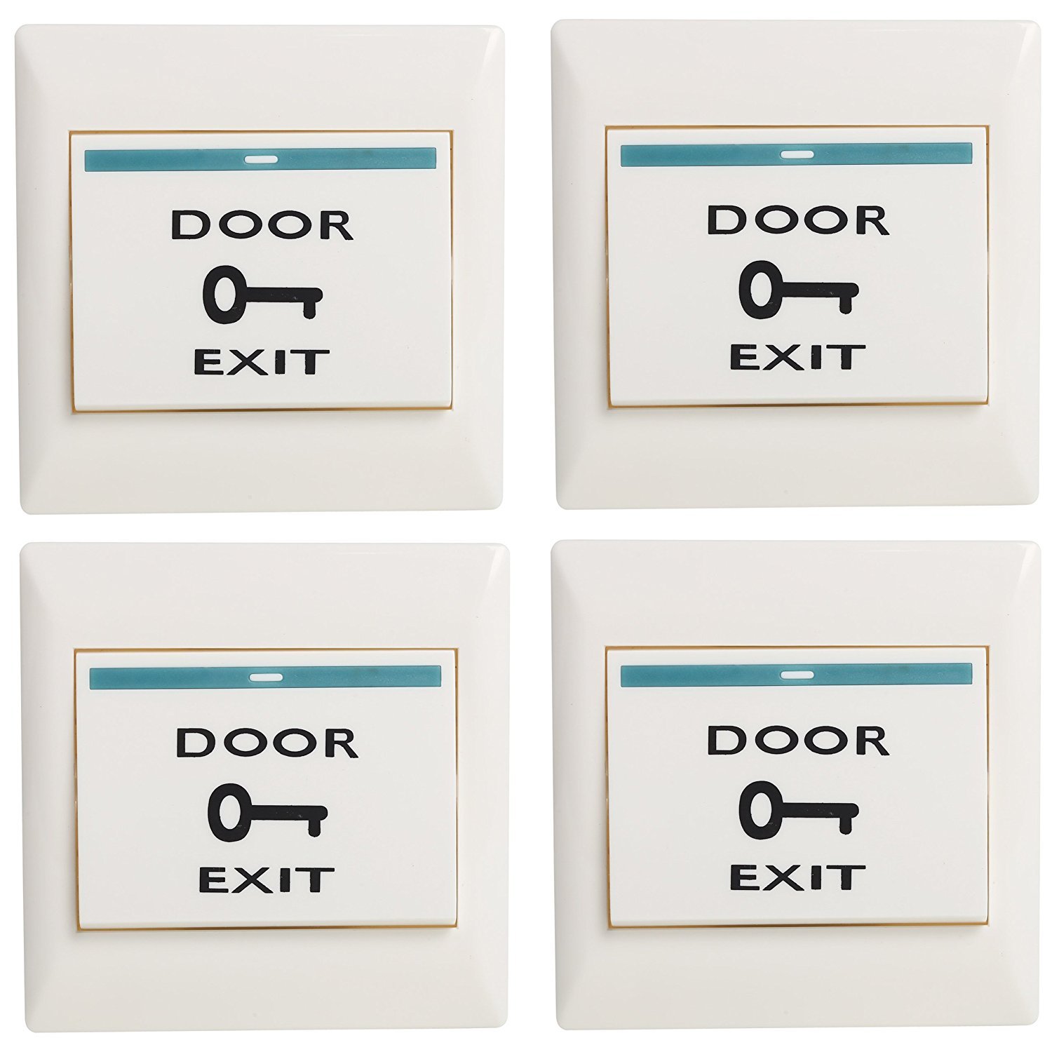 UHPPOTE 12VDC Push Exit Button Switch for Door Access Control System ...