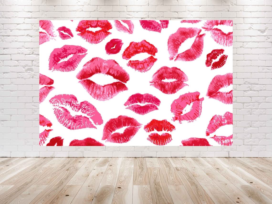 Amazon.com : 5X3FT Lips Birthday Party Decorations Backdrop | Beauty ...