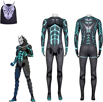 Amazon.co.jp: [YAYAMIYA] 怪獣8号 コスプレ衣装セット COSPLAY 連体タイツ 戦闘服 フード マスク/ヘッドギア/ジャンプスーツセット 3点セット 日比野カフカ ...