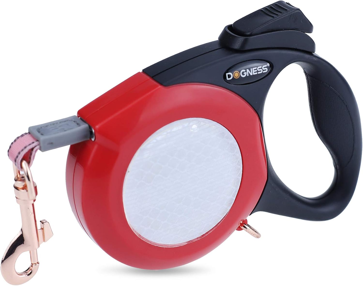 Amazon.com : DOGNESS Reflective Retractable Dog Leash, One Button Brake ...
