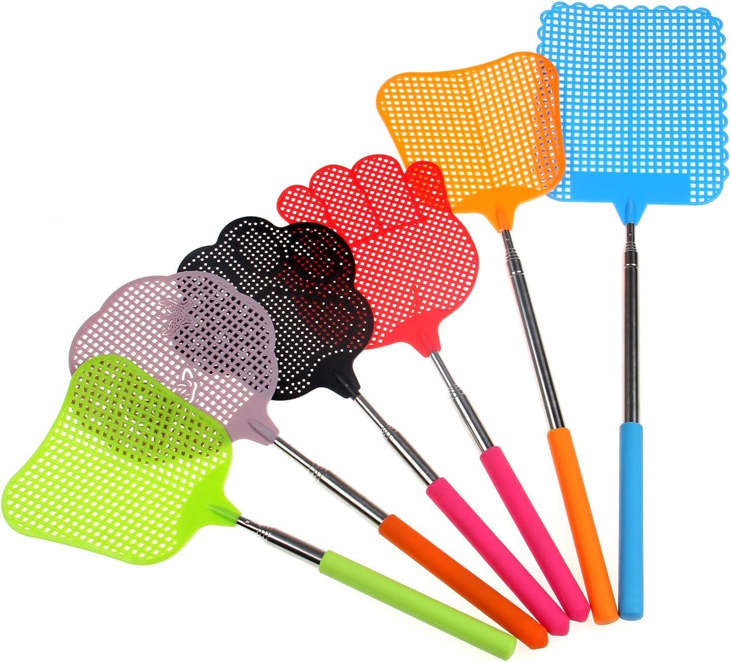 Amazon.com: SWONVI Fly Swatters-Begonia Telescopic Flyswatter Heavey ...