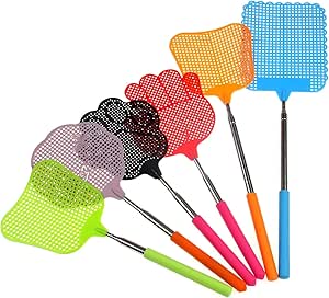 Amazon.com: SWONVI Fly Swatters-Begonia Telescopic Flyswatter Heavey Duty Set with Stainless ...