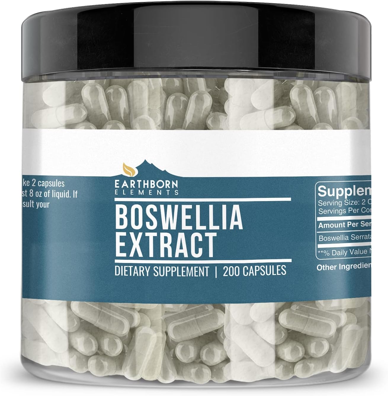 Amazon.com: Earthborn Elements Boswellia Serrata Extract 200 Capsules, Pure & Undiluted, No ...