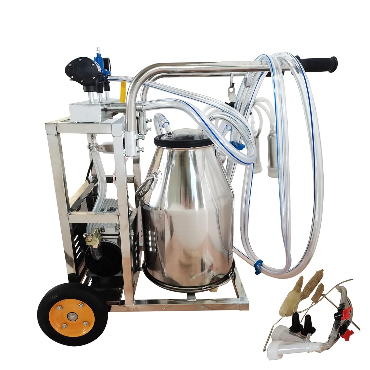 Amazon.com: BREVELTION 25L Electric Cow Goat Milking Machine Portable ...