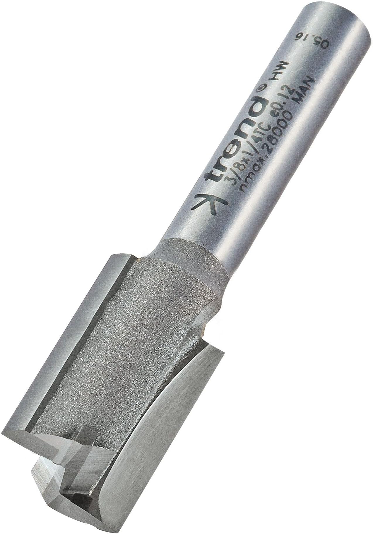 Trend Professional Straight Two Flute Router Cutter Bit, 1/4 Inch Shank ...