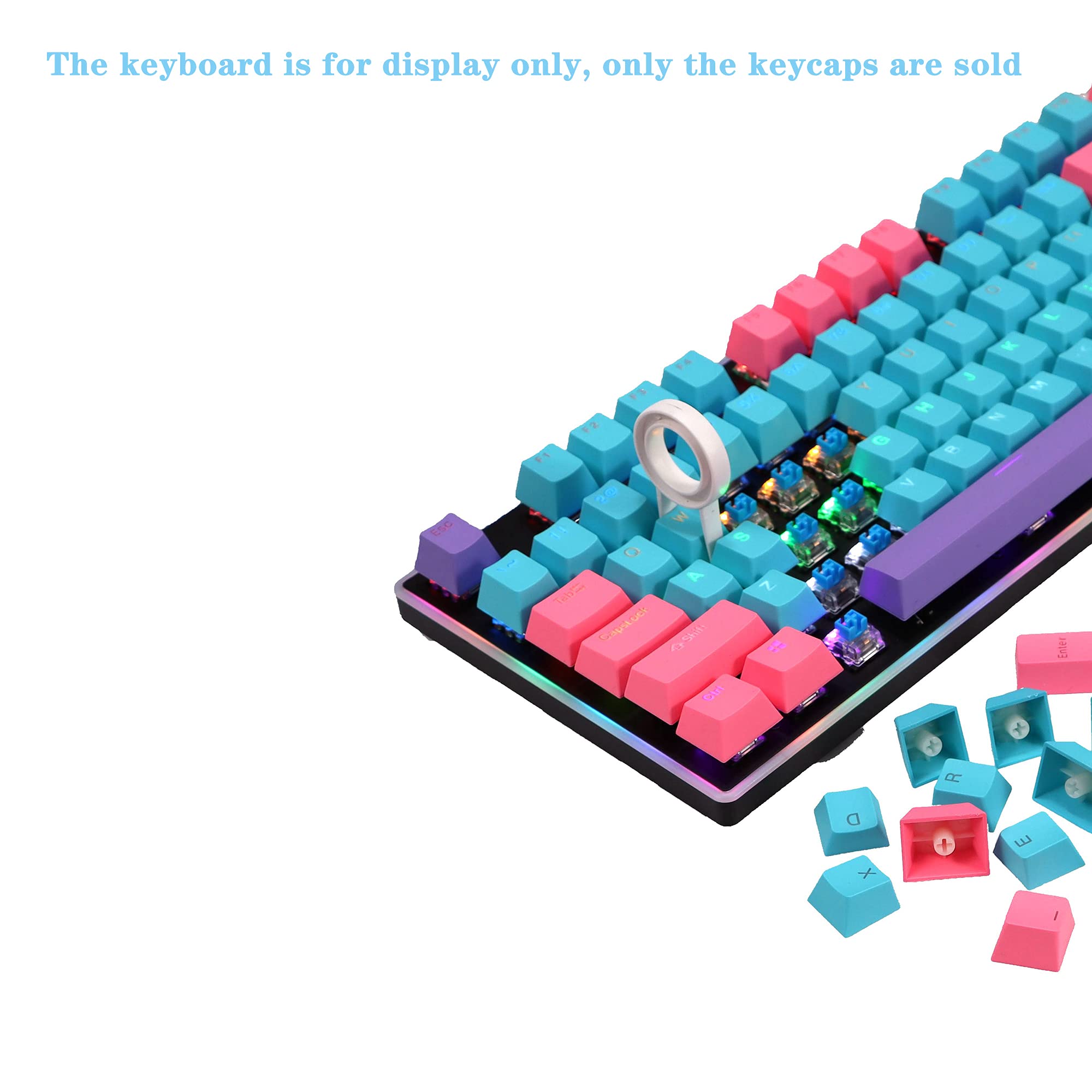 61 Pbt Keycaps 60 Percent Custom Backlit Key Caps Covers | Desertcart ...