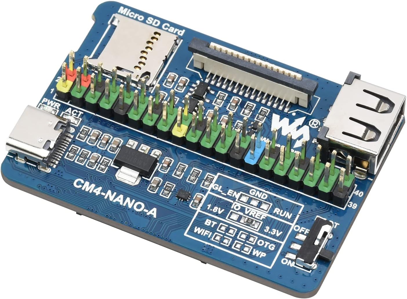 Amazon.com: waveshare Nano Base Board (A) for Raspberry Pi Compute ...