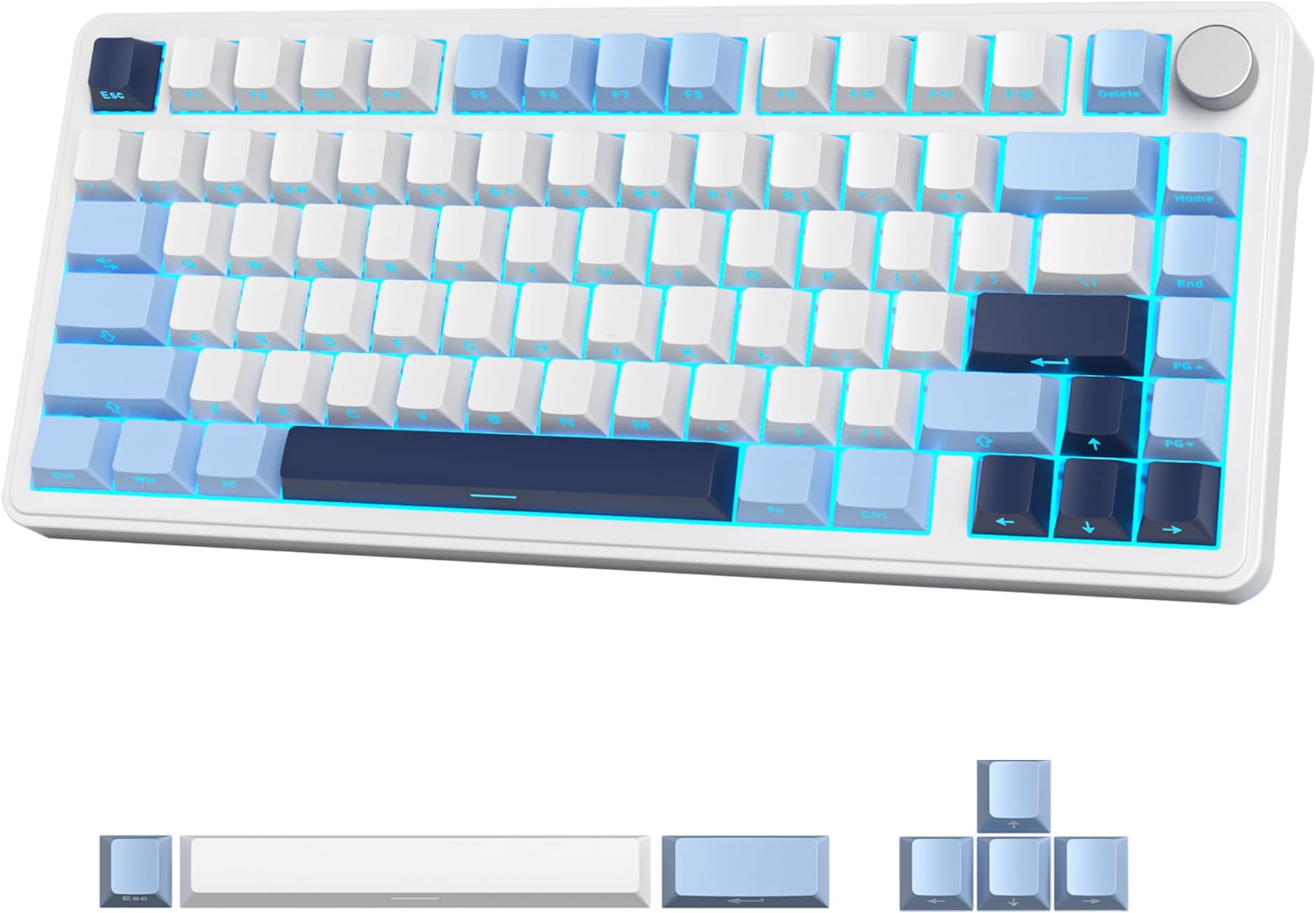 Amazon.com: surmen M75 75% Wireless Creamy Keyboard with Gasket, Pre ...