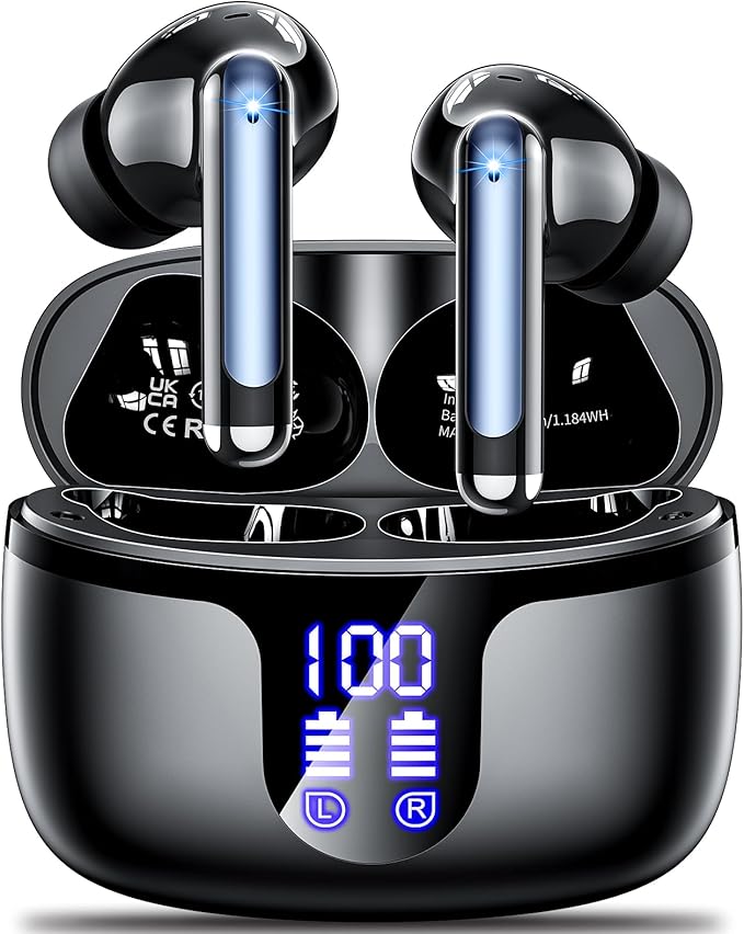 Wireless Earbuds Bluetooth 5.3 Headphones in Ear with 4 ENC Noise ...