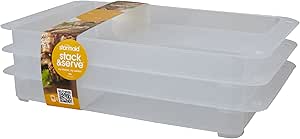 Amazon.com: Starmaid Stack and Serve BBQ Food Storage Container, Clear ...