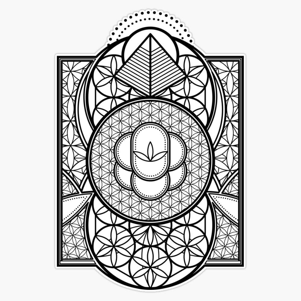 Amazon.com - Ultra Sacred Geometry Vinyl Waterproof Sticker Decal Car ...