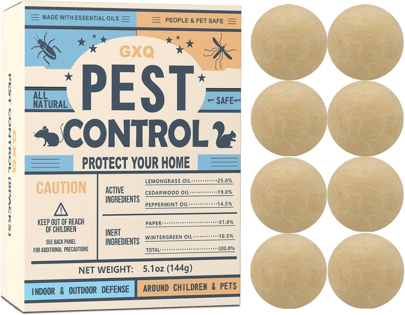 Amazon.com: Pest Control Balls - Peppermint Pest Repellent for Mouse ...