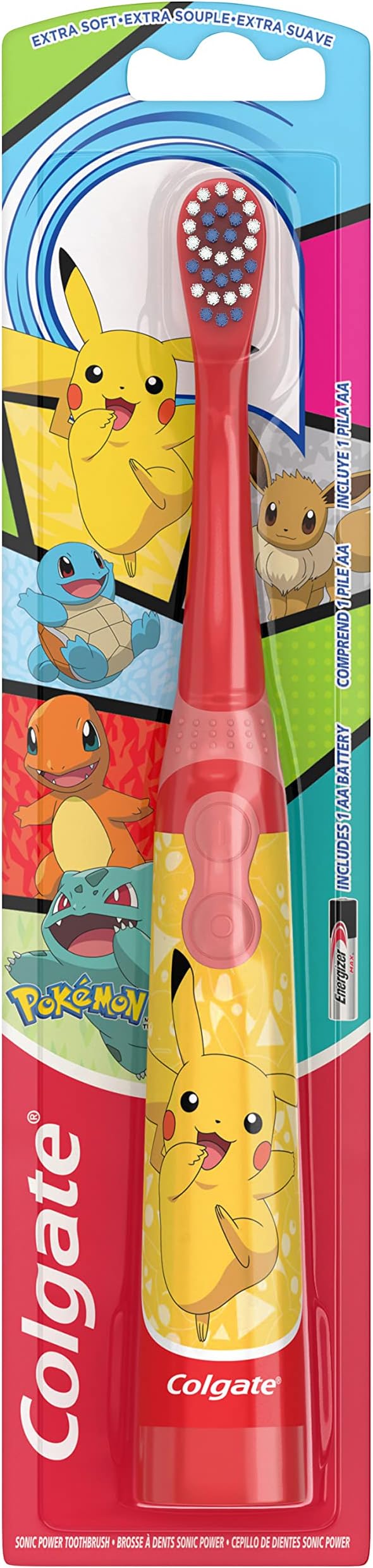 Colgate Kids Powered Vibrating Toothbrush, Pokemon, 1 Pack : Amazon.ca ...