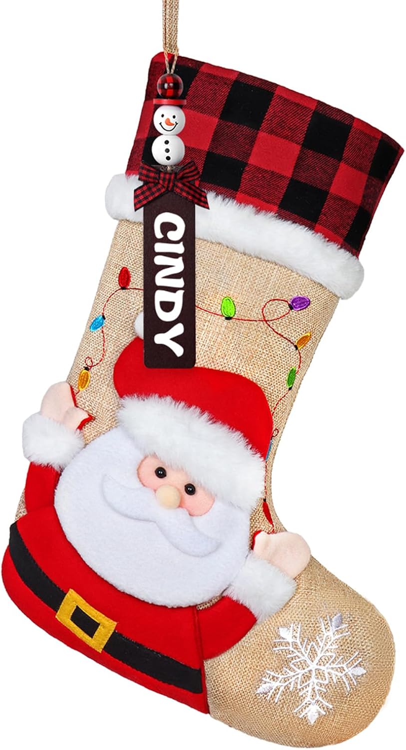 Amazon.com: DEMIUKO Christmas Stockings 17 Inches Large Family ...