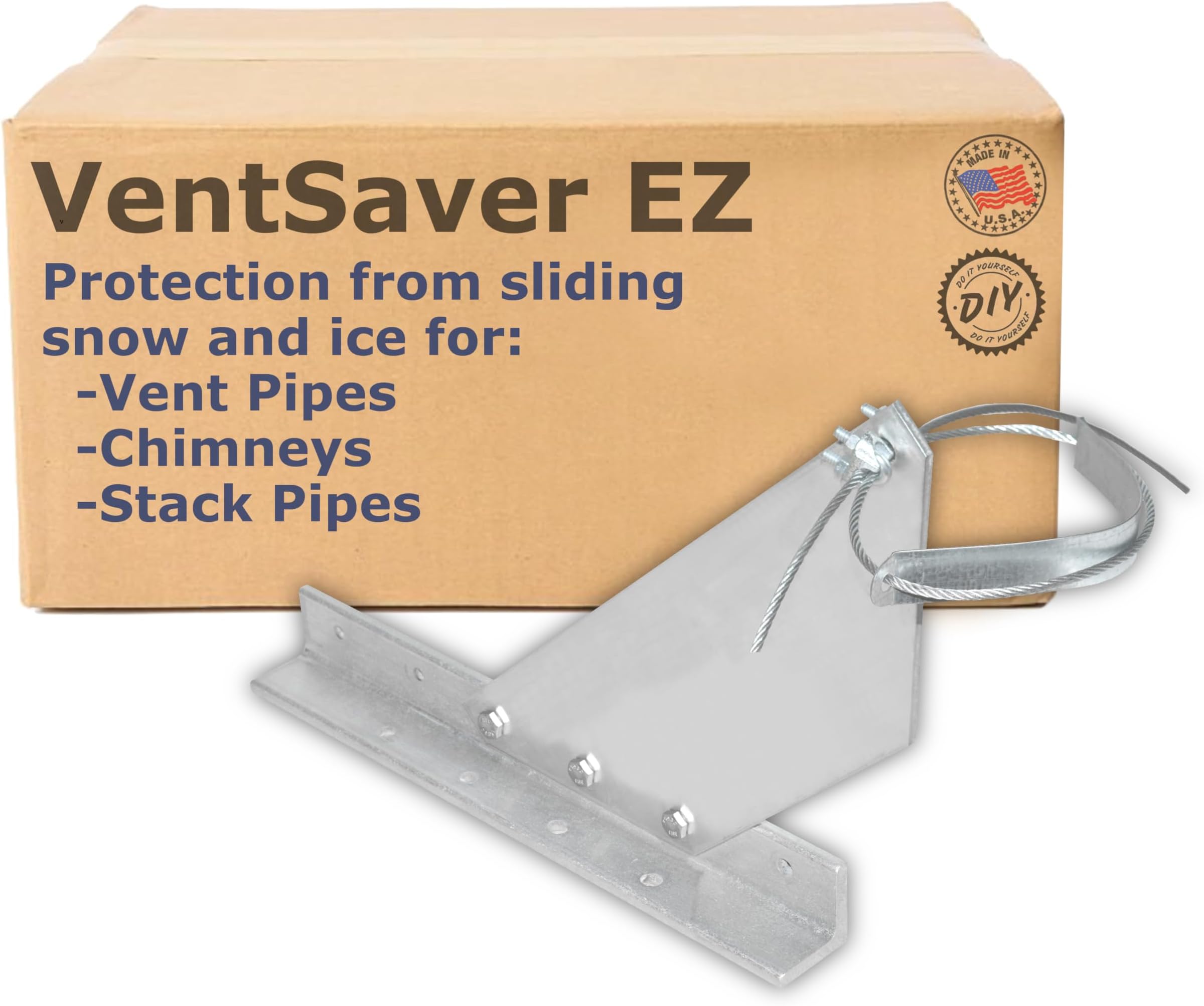 VentSaver EZ Roof Vent Snow Guard for Stack Pipes and Chimneys - Amazon.com
